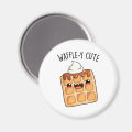 Waffle-y Funny Waffle Pun Magnet | Zazzle