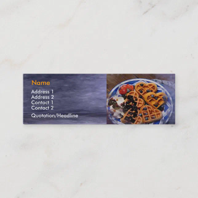 Waffles Business Card | Zazzle