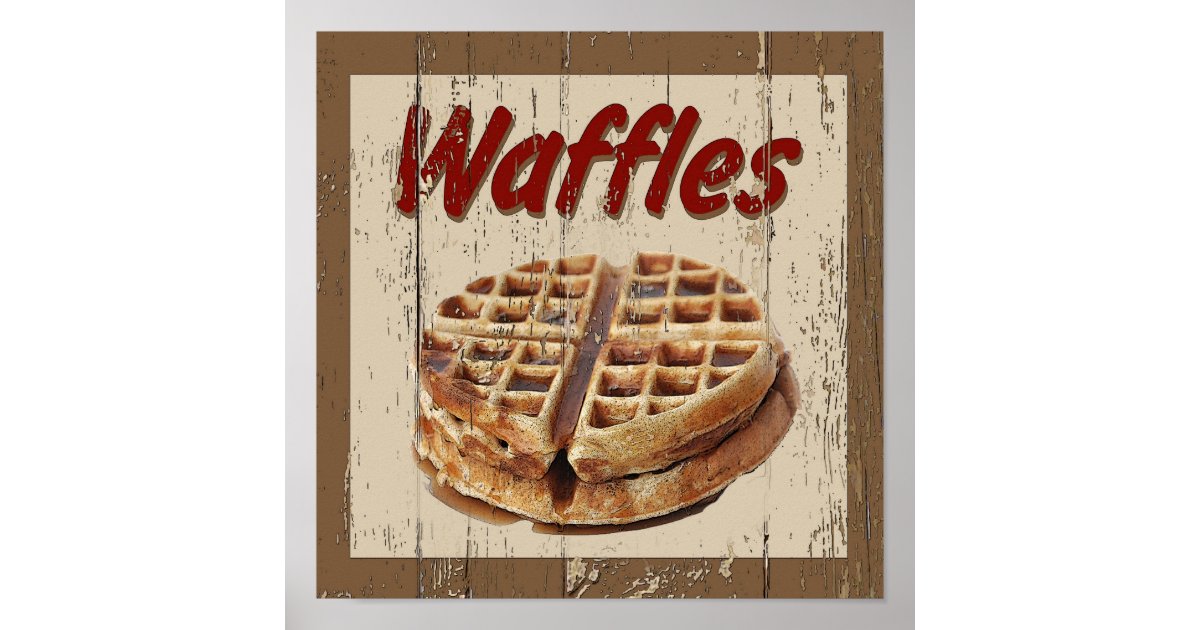 Waffles Poster | Zazzle