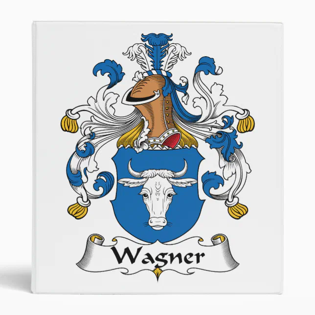 Wagner Family Crest 3 Ring Binder | Zazzle