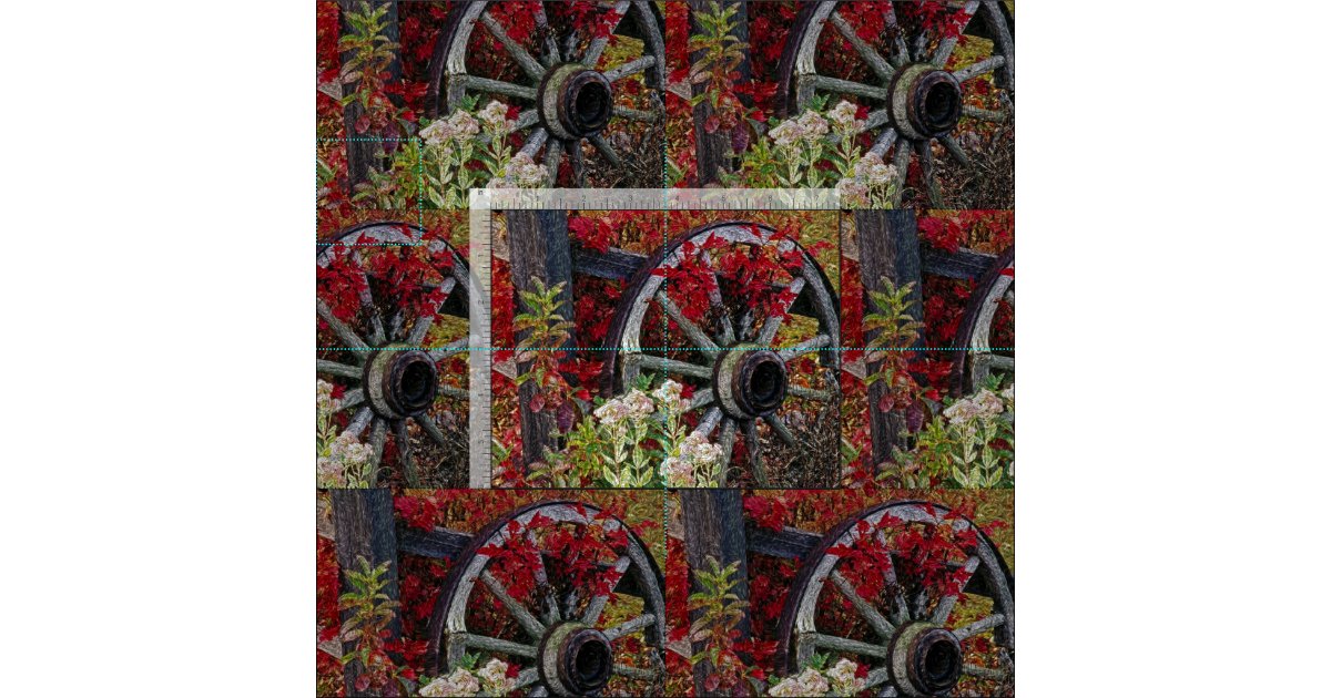 Wagon Wheel 1 Fabric | Zazzle