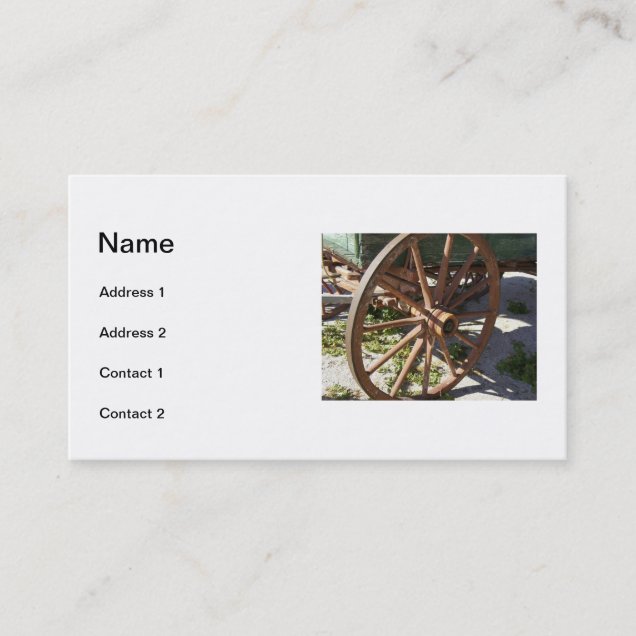 Antique Wagon Wheel Business Cards | Zazzle
