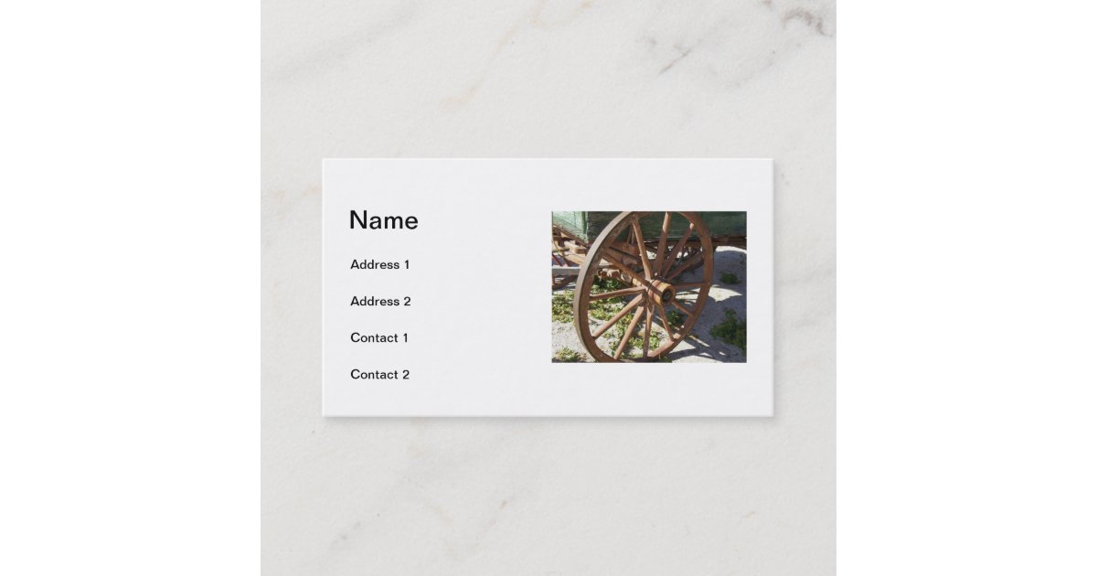 Wagon Wheel Business Card | Zazzle