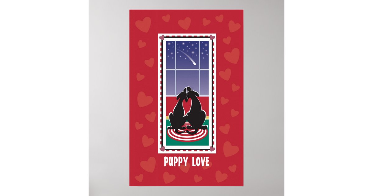 WagsToWishes_Puppy Love Poster | Zazzle