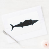 Wahoo! Fish Icon Rectangular Sticker | Zazzle