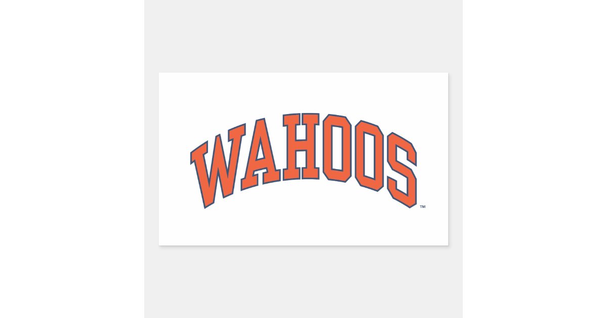 WAHOOS RECTANGULAR STICKER | Zazzle