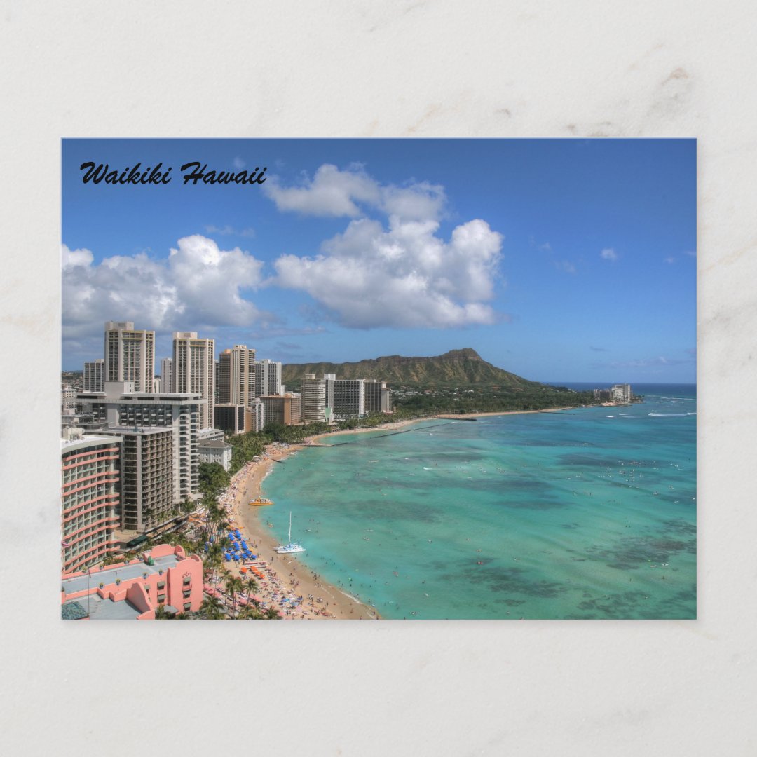 Waikiki Postcard | Zazzle