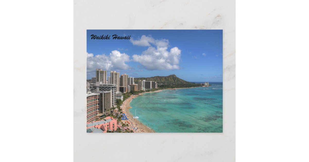 Waikiki Postcard | Zazzle