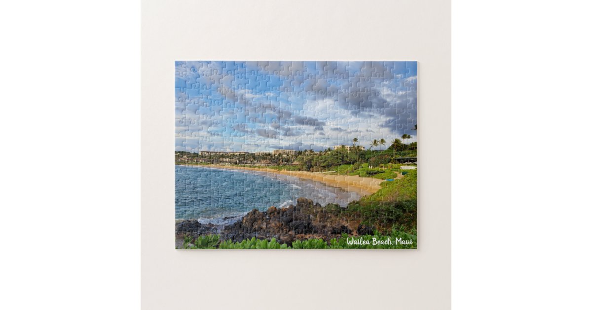 Wailea Beach Maui Hawaii Jigsaw Puzzle | Zazzle