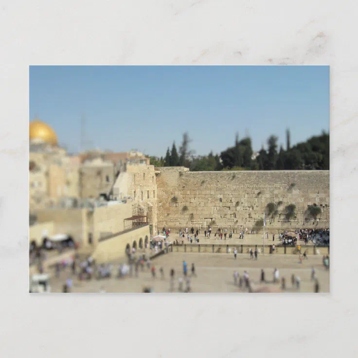 Wailing Wall - Old City Jerusalem, Israel Postcard | Zazzle
