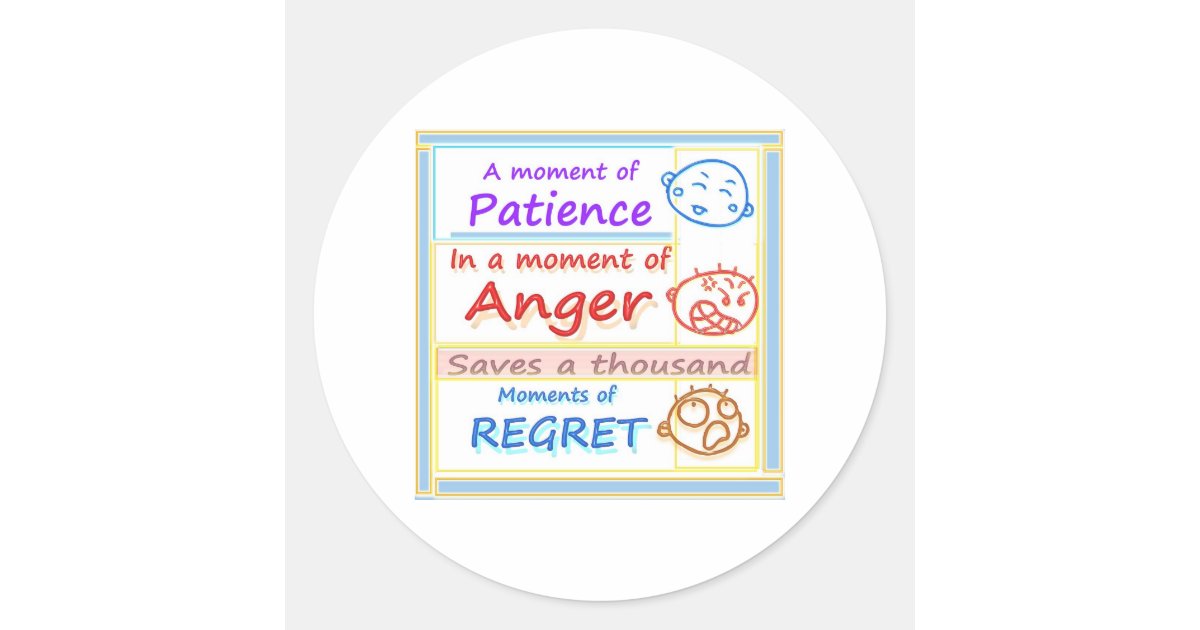 Wait a MOMENT and Reflect Classic Round Sticker | Zazzle