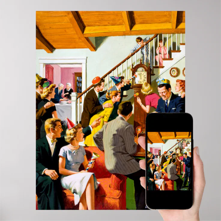 Waiting for a New Year to Come Poster | Zazzle