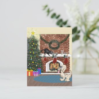 Waiting for Santa Postcard | Zazzle