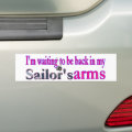 Waiting on a Sailor Bumper Sticker | Zazzle