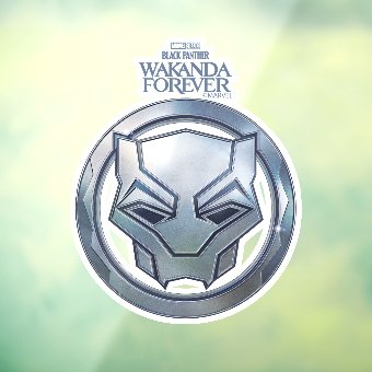 Wakanda Forever | Vibranium Black Panther Icon Window Cling | Zazzle