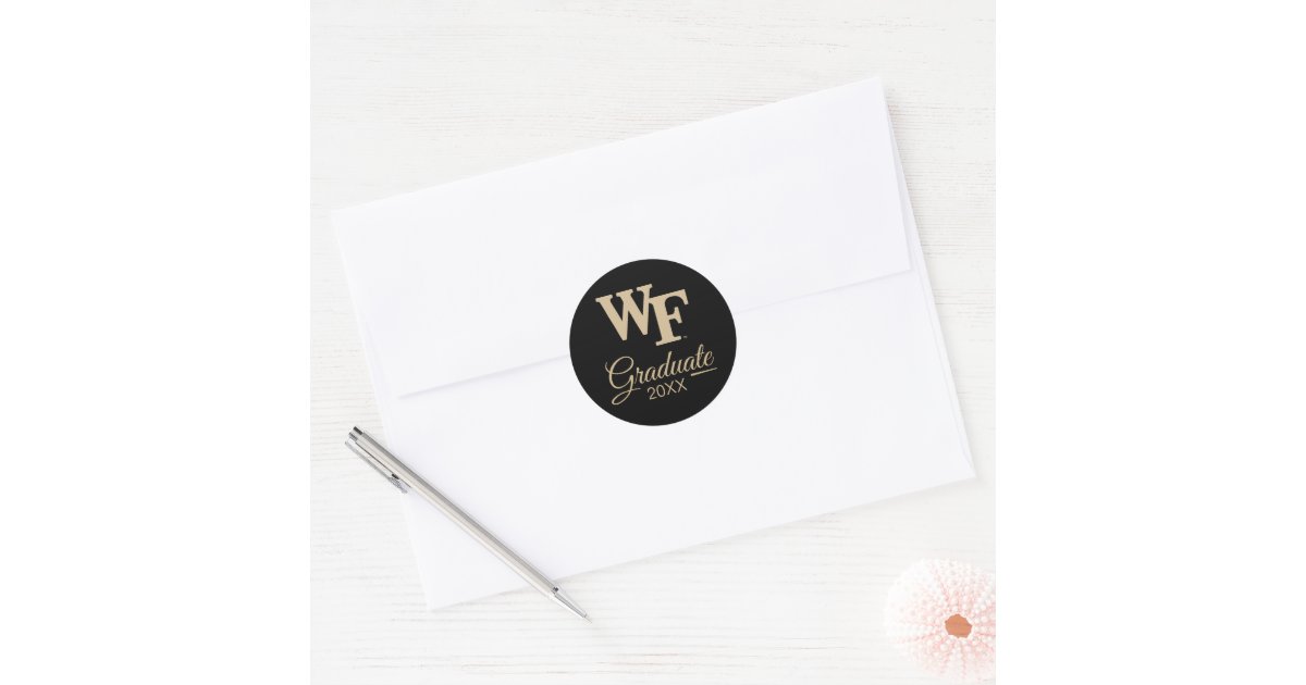 Wake Forest University | WF Classic Round Sticker | Zazzle