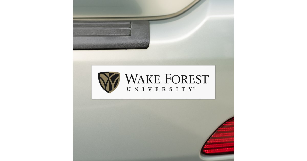 Wake Forest University Wordmark Bumper Sticker | Zazzle