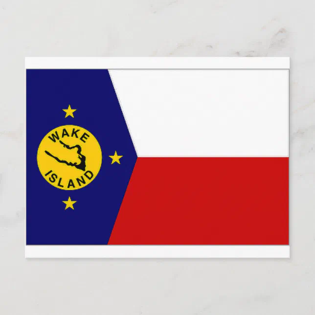 Wake Island Local Unofficial Flag Postcard | Zazzle