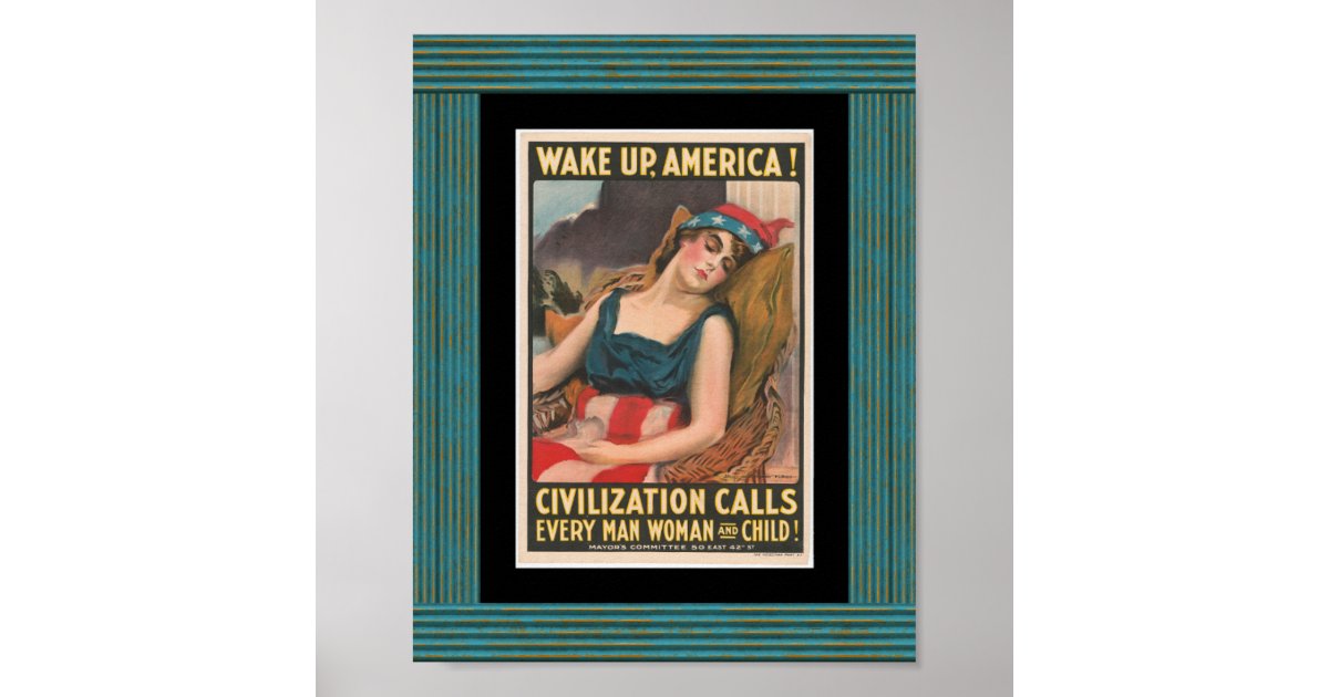 Wake Up America Poster | Zazzle