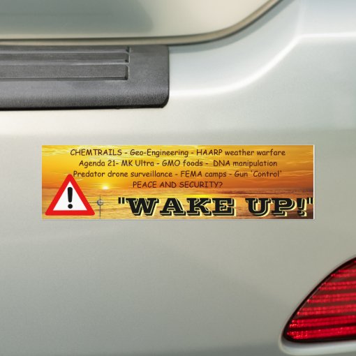 Wake Up Bumper Sticker | Zazzle