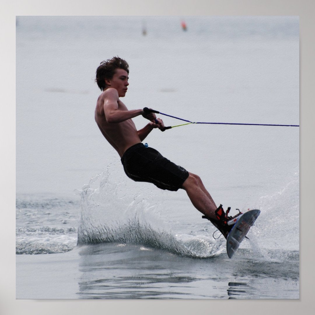 Wakeboard Angle Poster | Zazzle