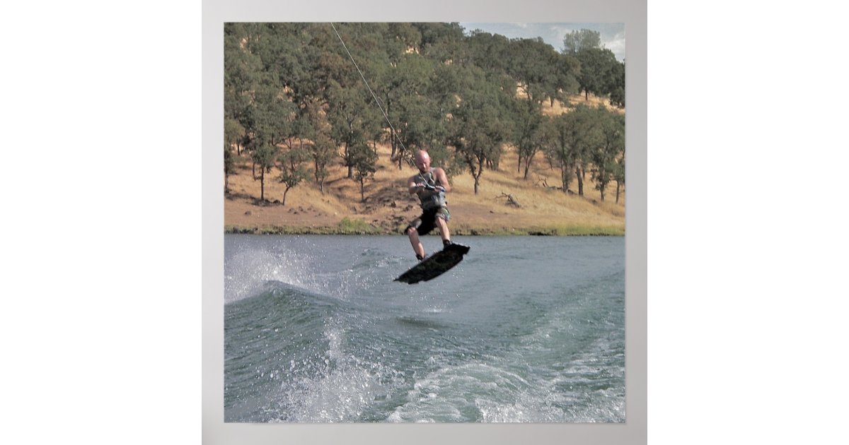 WAKEBOARD POSTER | Zazzle