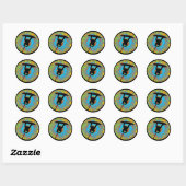 Wakeboard Raley Insured Classic Round Sticker | Zazzle