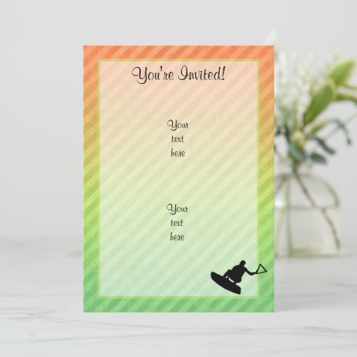 Wakeboarder Invitation | Zazzle