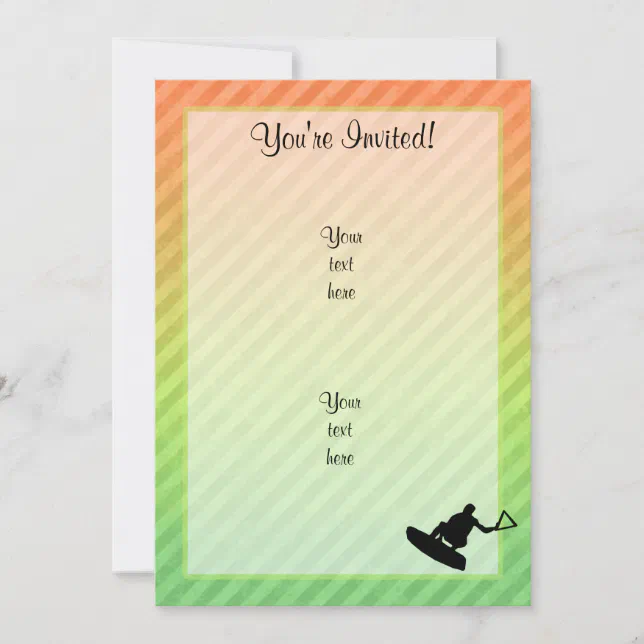 Wakeboarder Invitation | Zazzle
