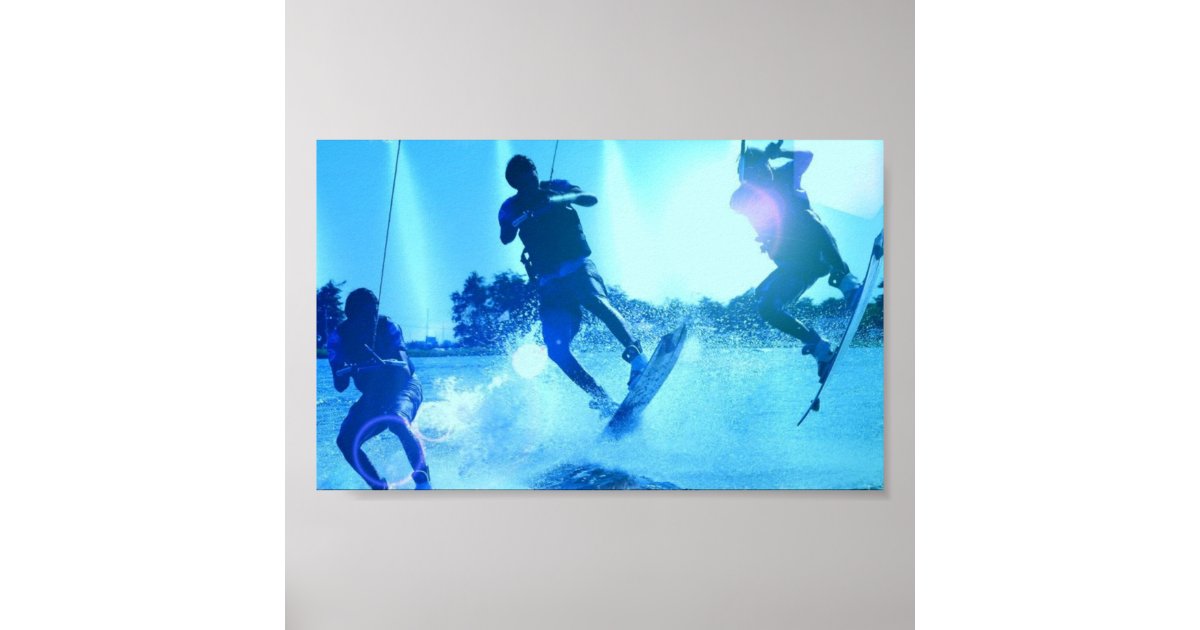 Wakeboarding Trio Posters | Zazzle