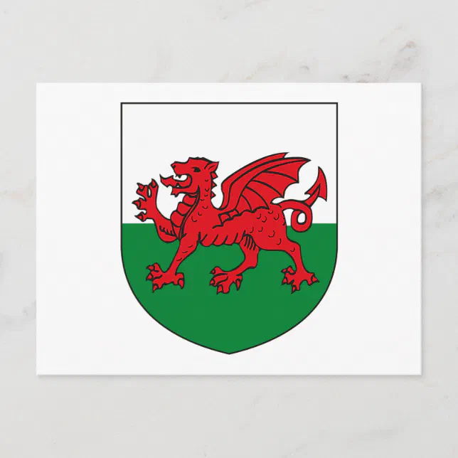 Wales Coat of Arms Postcard | Zazzle
