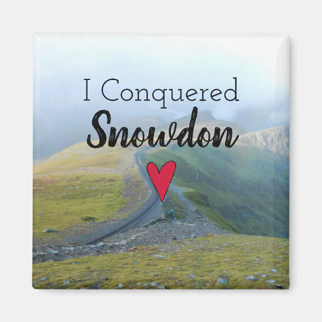 Wales Conquered Snowdon Landscape Welsh Railway Magnet | Zazzle
