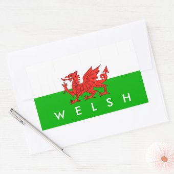 wales country flag british nation welsh symbol rectangular sticker | Zazzle