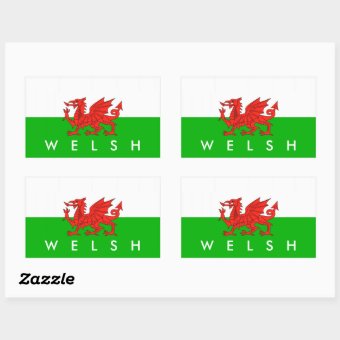 wales country flag british nation welsh symbol rectangular sticker | Zazzle