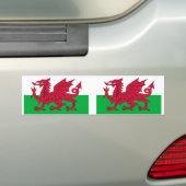 Wales flag bumper sticker | Zazzle