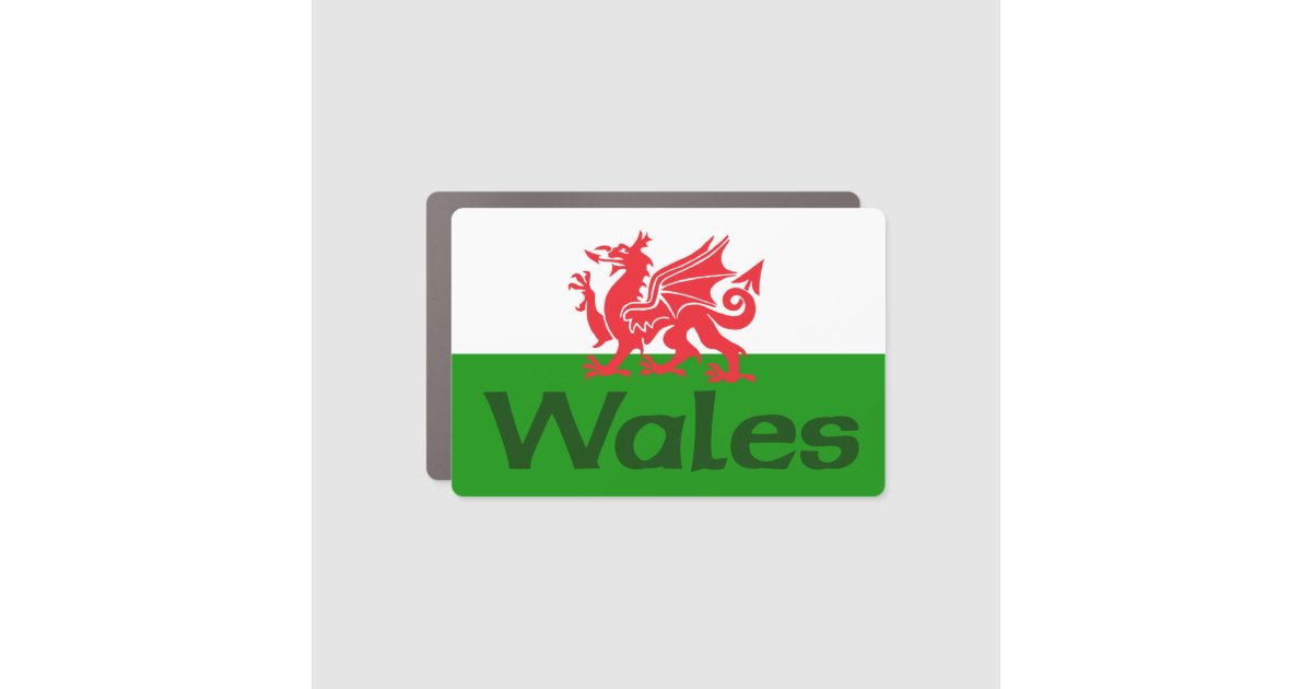 Wales Flag Car Magnet | Zazzle