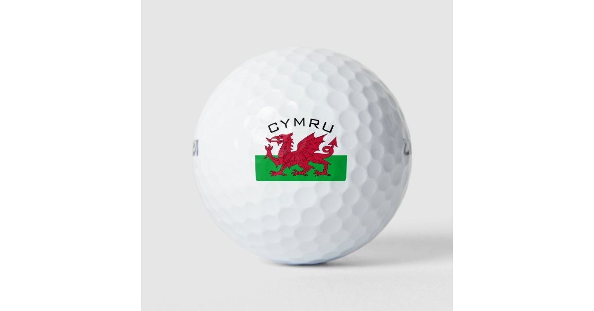 wales flag golf balls | Zazzle