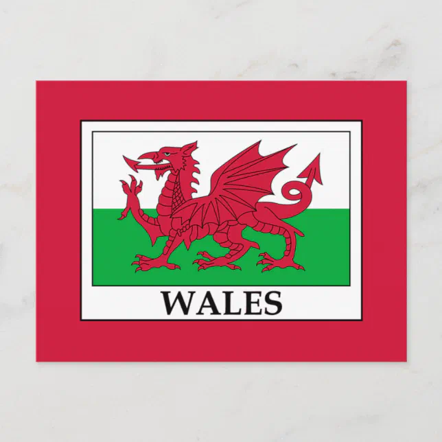 Wales Flag Postcard | Zazzle