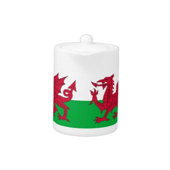 Wales Flag Teapot | Zazzle