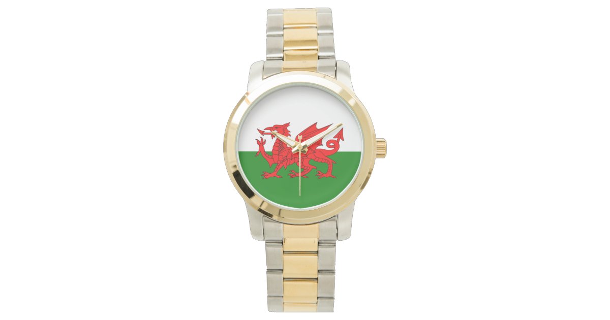 Wales flag Welsh red dragon Watch | Zazzle