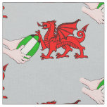 Red Dragon of Wales Fabric | Zazzle
