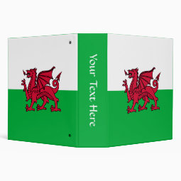 Wales - Welsh Flag 3 Ring Binder | Zazzle