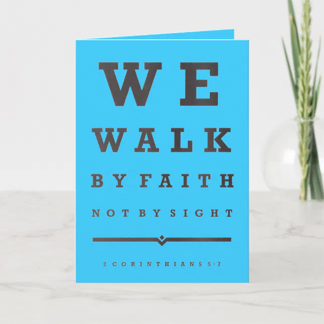 Walk By Faith Card | Zazzle