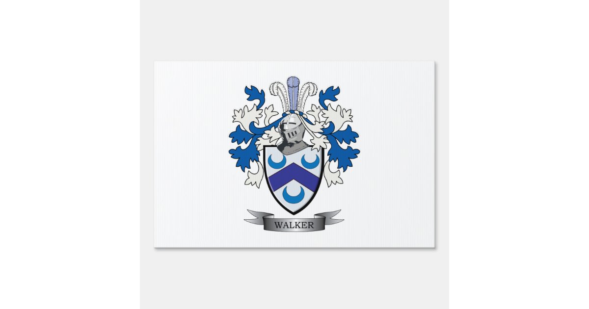 Walker Coat of Arms Sign | Zazzle