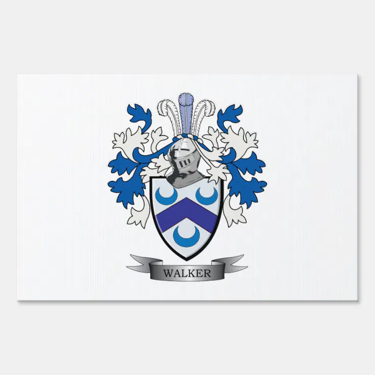Walker Coat of Arms Sign | Zazzle