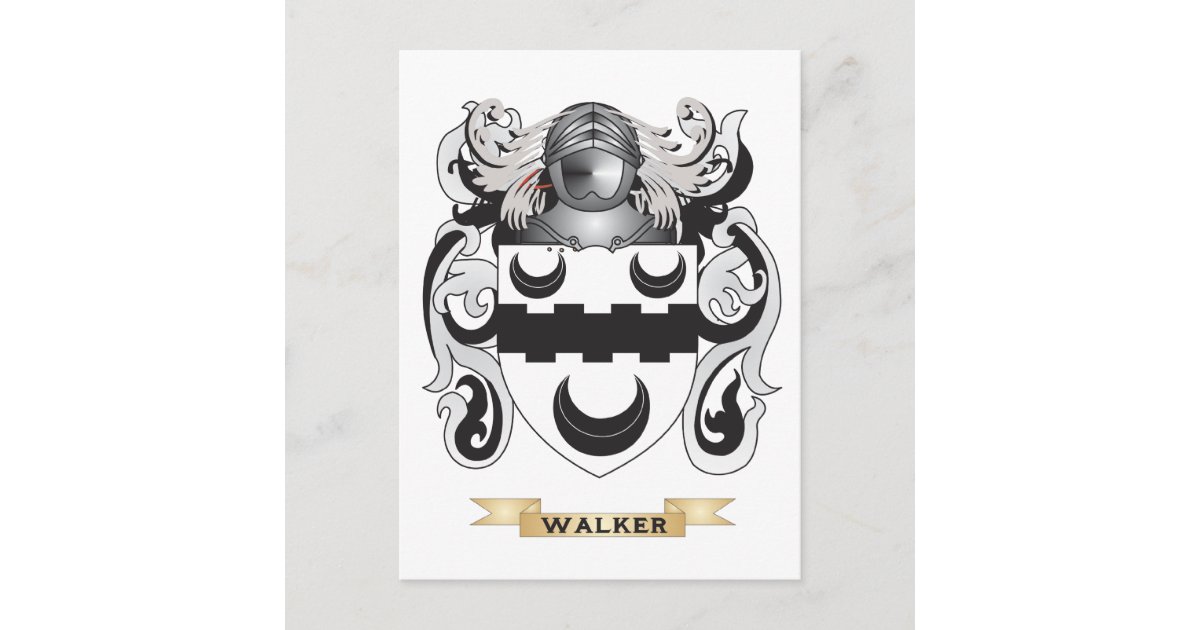 Walker Family Crest (Coat of Arms) Postcard | Zazzle