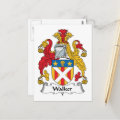Walker Family Crest Postcard | Zazzle