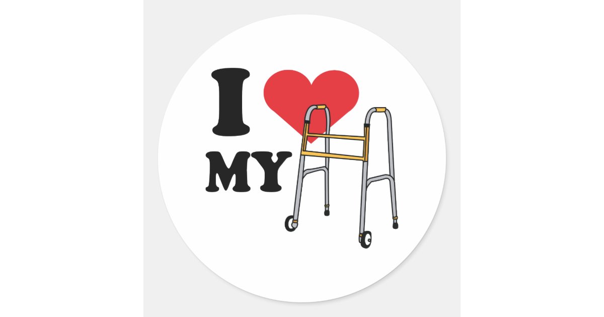Walker Love Stickers | Zazzle
