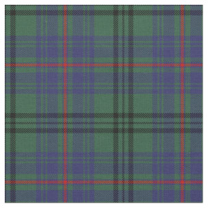 Walker Tartan Print Fabric | Zazzle