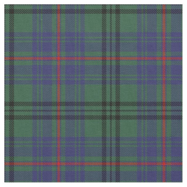 Walker Tartan Print Fabric | Zazzle